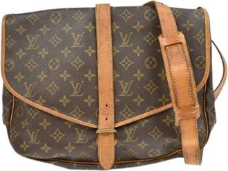 Louis Vuitton unisex, Pre-owned, Brun, Taille: ONE Size Pre-owned Saumur Handbag