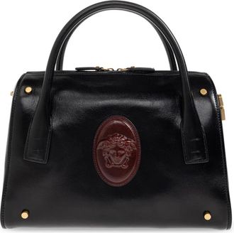 Versace Femme, Sacs, Noir, Taille: ONE Size Sac Boston spacieux en cuir