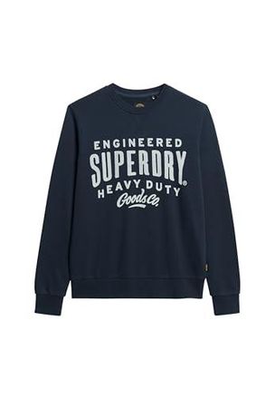 Superdry Machined Goods Workwear Sweatshirt 2XL, Noir, XXL