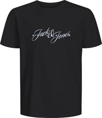 Jack & Jones Junior Jorinwood FST JNR T-Shirt &agrave; col Rond, Noir, 14 Ans