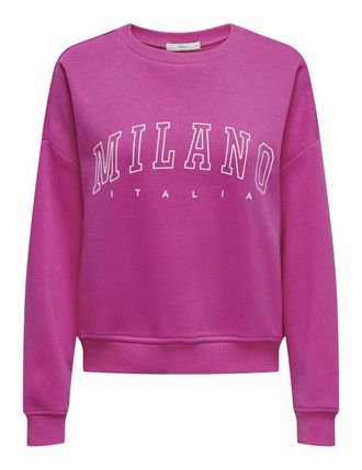 Only Damen Onlsweat L/S Crew Oversize State SWT Sweatshirt, Rose Violet, 38