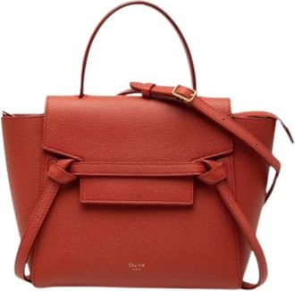 Celine Sac Nano Belt Pre-owned - Femme - Pre-owned - Rouge - Taille: ONE Size