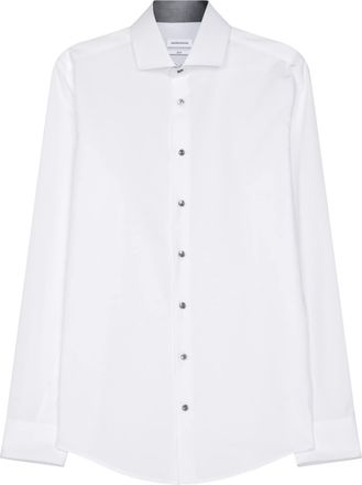 Seidensticker Herren Slim Fit Langarm Popeline Hemd, wei&szlig;, 39