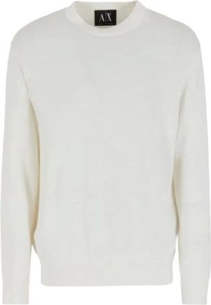 A|X Armani Exchange Homme, Pulls, Beige, Taille: XL Pull Ras du Cou en M&eacute;lange de Coton
