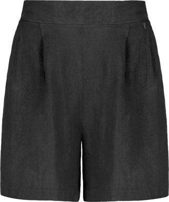 Bomboogie Femme, Shorts, Noir, Taille: 38 FR Linen Bermuda Shorts