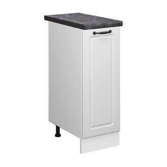 Vicco Meuble de cuisine R-Line, Blanc campagne, 30 cm, pt Anthracite