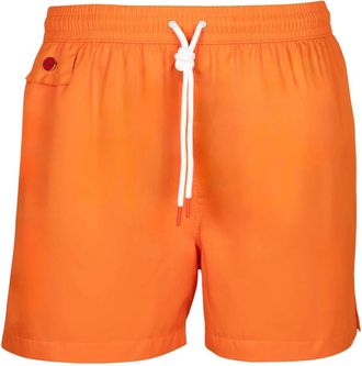 Kiton Homme, Maillots de bain, Orange, Taille: XL Swim Trunks Regular Solid