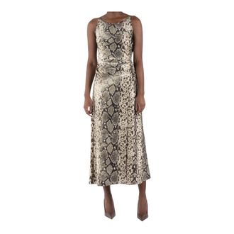 Acne Studios Braunes Polyester Elasthan Kleid - - Dresses - Damen - Mehrfarbig - M