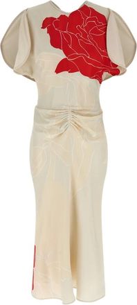 Victoria Beckham Damen, Kleider, Beige, LGr&ouml;&szlig;e