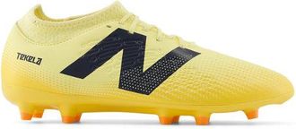 New Balance Unisexe Tekela Magique FG V4+ en Beige/Orange/Bleu, Synth&eacute;tique, Taille 43 Large