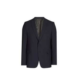 Au Printemps Paris Blazer uni en laine m&eacute;lang&eacute;