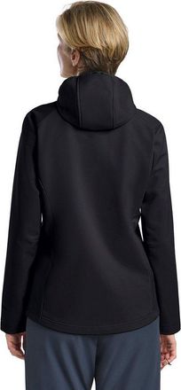 Jack Wolfskin Softshelljacke BORNBERG HOODY W f&uuml;r vielseitige Outdoor-Aktivit&auml;ten, mit fester Kapuze, atmungsaktiv