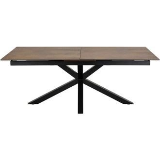 Hellin Hellin - Table de salle &agrave; manger rectangulaire extensible en c&eacute;ramique 8/10 places L200/240 - neiva