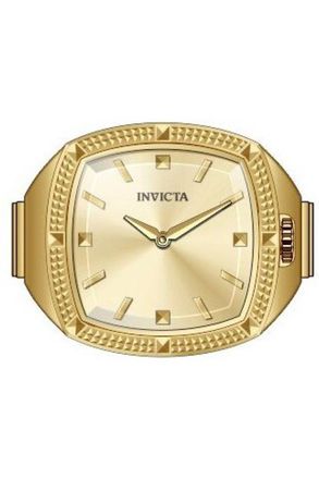 Invicta Mini Ring 50638 Damenuhr - Quarzwerk - Edelstahl mit goldenem Zifferblatt - 23 mm