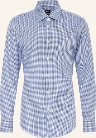 HUGO BOSS Hemd Hank Slim Fit blau