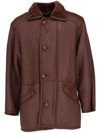 A.N.G.E.L.O. Vintage Cult manteau en peau de mouton retournée (années 1980) - Marron