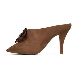 Jeffrey Campbell Femme, Chaussures, Beige, Taille: 39 EU Coronate Heeled Mule