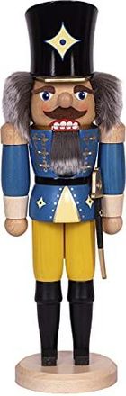 Saico NK21034 Nussknacker, Holz, blau, 36cm