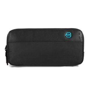 Piquadro Schwarze Leder- und Stofftasche - - Bags - Damen - Schwarzk - ONE SIZE