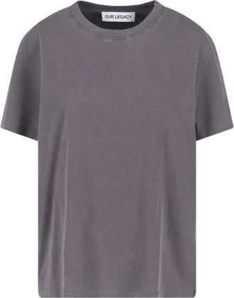 Our Legacy Femme, Tops, Gris, Taille: 36 FR T-Shirt Classique