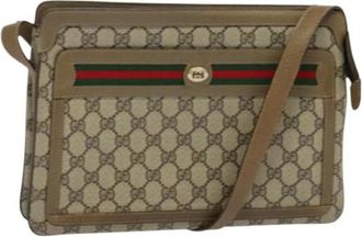 Gucci Pre-owned Toile sacs-gucci - Femme - Pre-owned - Beige - Taille: ONE Size