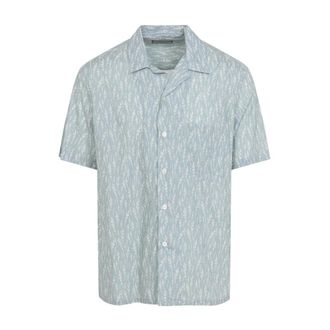 Canali Homme, Chemises, Bleu, Taille: S Printed Shirt