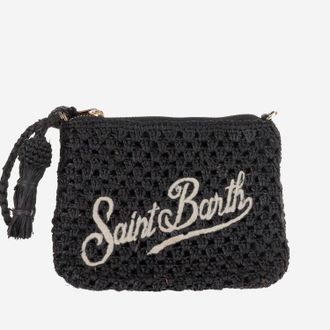 MC2 Saint Barth Pochette Rafiya avec logo