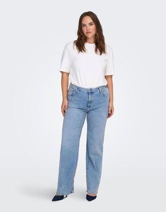 Only Weit geschnittene Jeans in Hellblau