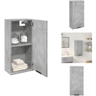 vidaXL Vidaxl - Armoire de salle de bain murale Gris b&eacute;ton 32x20x67 cm - Armoire De Salle De Bain - Armoires De Salle De Bain - Meuble De Salle De Bain