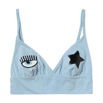 Chiara Ferragni Eye-Star Bralette f&uuml;r Frauen - - Underwear - Damen - Blau - M