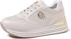 Queen Helena Sneakers avec plateau Baskets Platform Léger Casual Femme X30-16, or, 38 EU