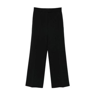 Seventy Elegante Schwarze Wollmischungshose - - Trousers - Damen - Schwarzk - 2XS