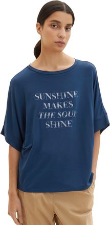 Tom Tailor Damen 1036769 T-Shirt, 11758 - Midnight Sail, XS
