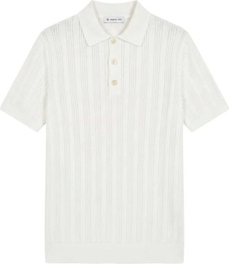 Manuel Ritz Homme, Tops, Blanc, Taille: 3XL Polo Chemises
