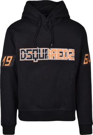 Dsquared2 Homme, Sweatshirts et sweats &agrave; capuche, Noir, Taille: XS Hooded SweaT-shirt