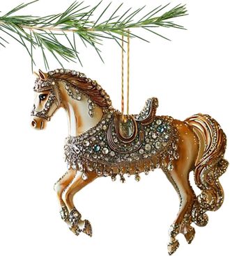 Generic Pferdefigur - 2D-Figur aus Acryl, Weihnachtspferd-Dekoration, f&uuml;r Zuhause, Urlaub, Frauen, M&auml;dchen, Tischplatte, Wand, Fenster