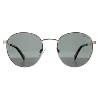 Polaroid Rund Unisex Gr&uuml;n Gold Gr&uuml;n Polarisiert PLD 2053/S