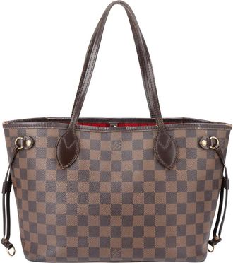 Louis Vuitton Crossbody Bags - Louis Vuitton Damier Ebene Monogram Neverfull PM H - Gr. unisize - in Braun - f&uuml;r Damen