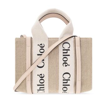 Chlo&eacute; Woody Mini Shopper Tasche - - Bags - Damen - Beige - ONE SIZE