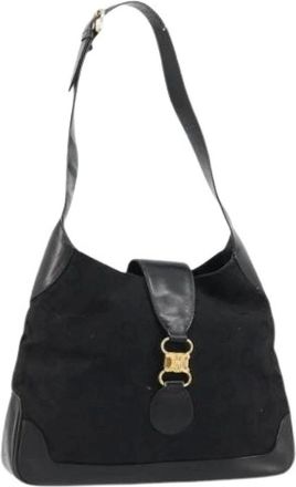Celine Pre-owned Sac bandouli&egrave;re vintage en toile - Femme - Pre-owned - Noir - Taille: ONE Size