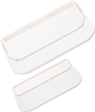 Soimiss 2stücke Klappregal Fürs Badezimmer Kleines Wandregal Zum Aufbewahren Von Seife Und Handtüchern Faltbares Eckregal Aus Pp-Material Für Dusche Und Bad