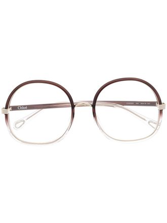 Chlo&eacute; Sonnenbrille mit Farbverlauf - Nude