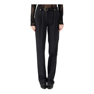 Versace Jeans Couture Schwarze Zigarettenhose mit Pinces - - Trousers - Damen - Schwarzk - XS