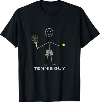 Whyitsme Design Lustiger Herren-Tennis-Guy, BoyTennisspieler T-Shirt