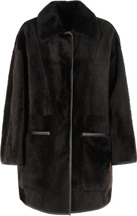 Max Mara Chemise r&eacute;versible marron fonc&eacute; Pirenei