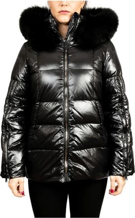 People of Shibuya Femme, Vestes, Noir, Taille: 48 FR Veste Hime matelass&eacute;e