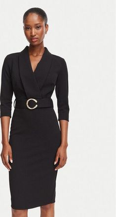 Rinascimento Rinascimento Coctailkleid CFC0131082003 Schwarz Regular Fit