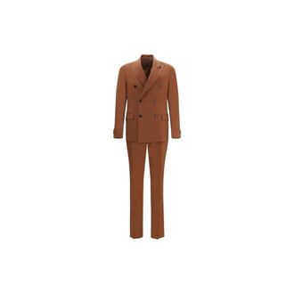 Lardini Homme, Costumes, Brun, Taille: L Costume Deux Pi&egrave;ces en Coton