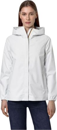 K-Way Femme, Vestes, Blanc, Taille: 38 FR La Marguerite Stretch Dot Jacket