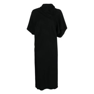 Rick Owens Seb Midi-Kleid - - Dresses - Damen - Schwarzk - L